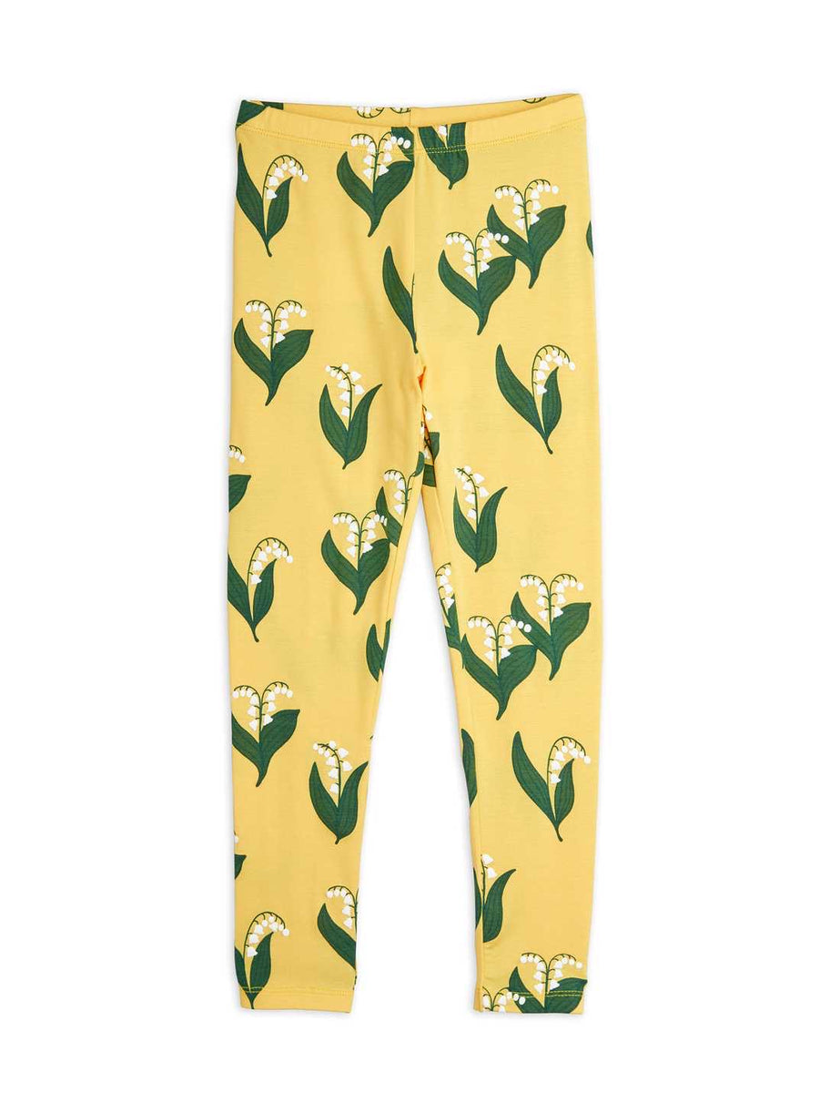 Mini Rodini Lily of the Valley Leggings | Yellow – GREEN HEARTS PINK