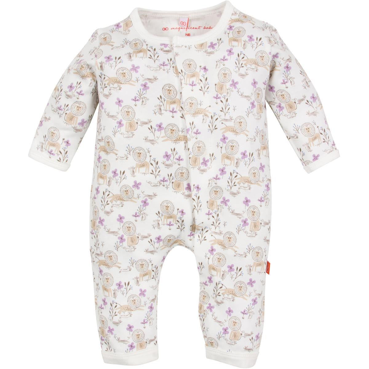 Magnificent Baby Unionsuit | Girls the Lion & Mouse – GREEN HEARTS PINK